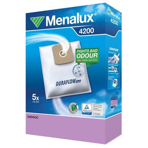 Menalux Синтетические пылесборники 4200, белый , 5 шт.
