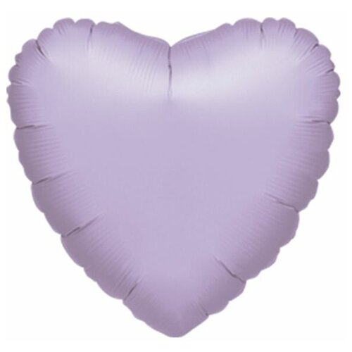 Воздушный шар А Б/РИС сердце 18" Пастель Lilac