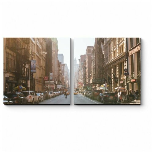 Модульная картина Дорогами Нью-Йорка50x25
