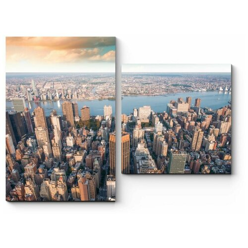 Модульная картина Панорама Нью-Йорка50x38