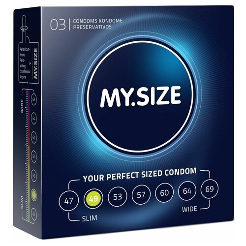 Презервативы My.Size 49 - 3 шт.