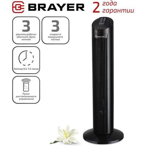 Колонный вентилятор BRAYER BR4958BK
