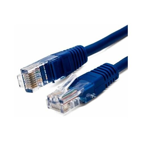 Патч-корд U/UTP 6 кат. 3м Filum FL-U6-3M-BL, кабель для интернета, 26AWG(7x0.16 мм), омедненный алюминий (CCA), PVC, синий