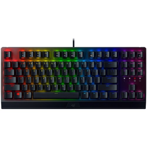 Клавиатура Razer BlackWidow V3 Tenkeyless Razer Green / Clicky, черный, русская