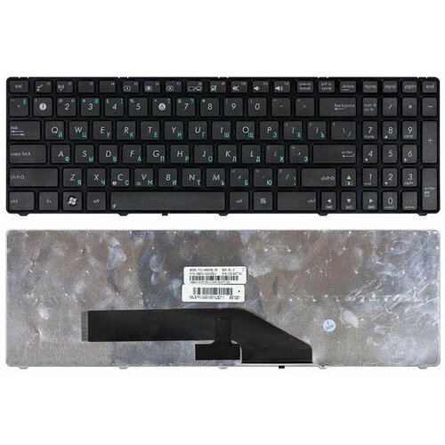 Клавиатура для ноутбука Asus MP-07G73RU-5283, черная с рамкой, версия 2