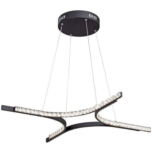 Светодиодный светильник Vitaluce V4669-1/4S, LED 52Вт, 3900-4200K черный матовый