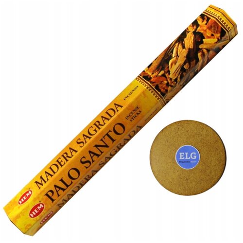 Благовония HEM Пало Санто (Palo Santo) + подставка ELG