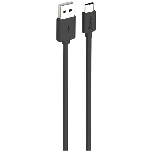 Кабель Olmio, USB 2.0 - USB Type-C, ПР038773, черный, 1 м