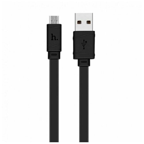Кабель USB - MicroUSB Hoco X5 (плоский) Черный