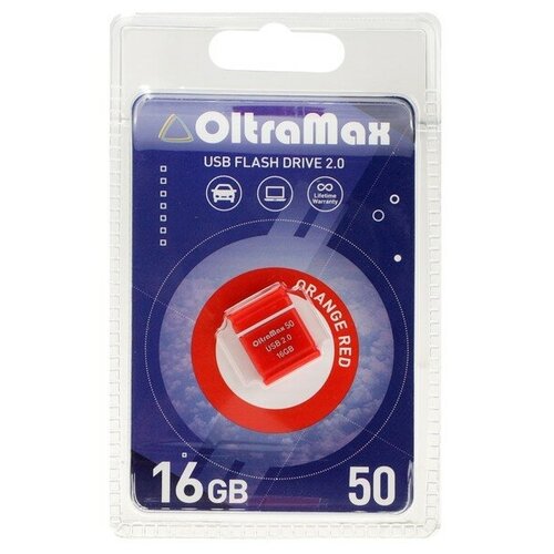Флэш-накопитель (OLTRAMAX OM-16GB-50-Orange Red 2.0)