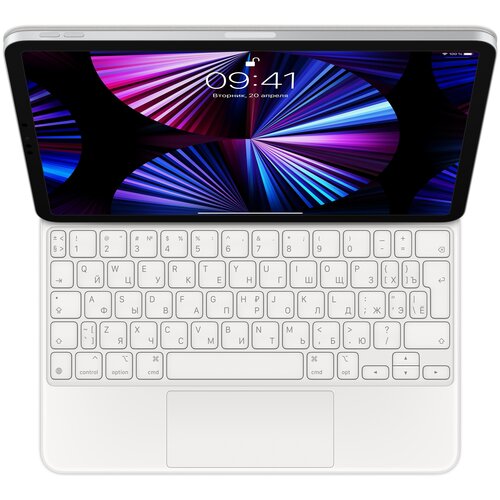 Беспроводная клавиатура Apple Magic Keyboard для iPad Pro 11 белый, русская, 1 шт.