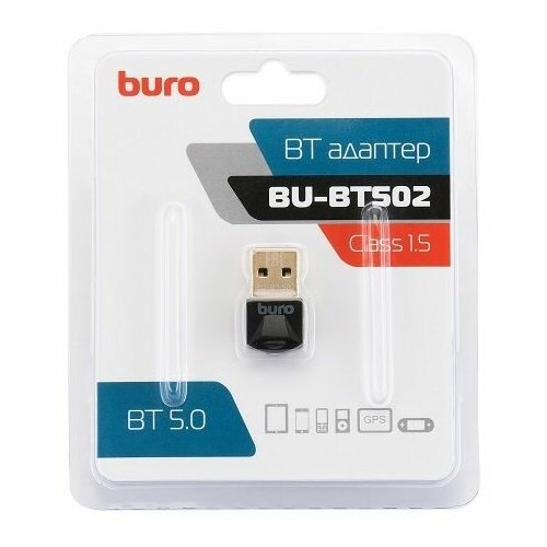 Адаптер Bluetooth Buro BU-BT502 Black