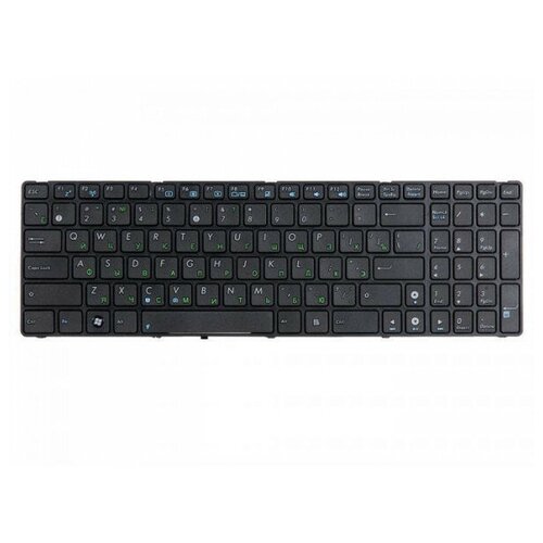 Клавиатура для ноутбука Asus A72JT, черная, без рамки