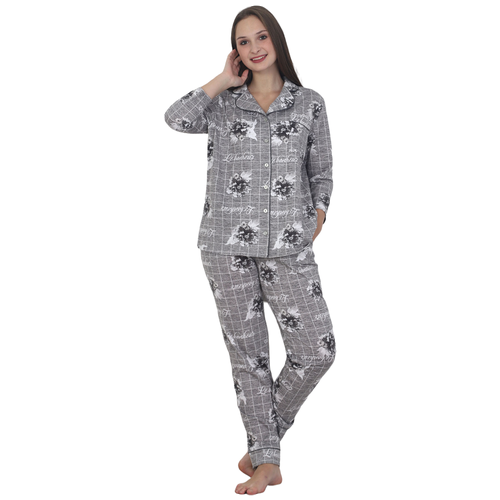 Пижама Оптима Трикотаж, размер 44, серый