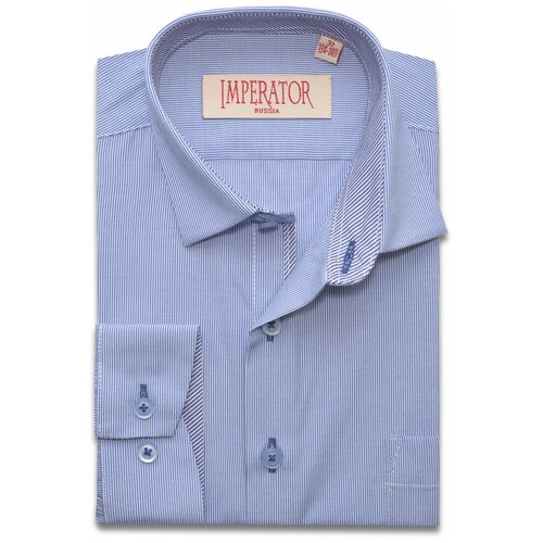 Школьная рубашка Imperator, размер 128-134, голубой