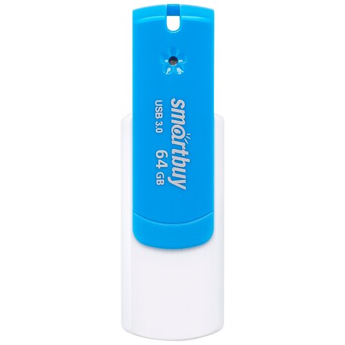 Флешка SmartBuy Diamond USB 3.0 64 ГБ, 1 шт., голубой