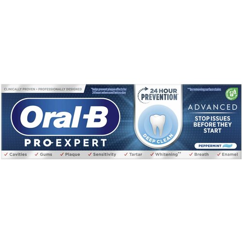 Зубная паста Oral-B Pro-Expert Advanced Deep Clean (из Финляндии)