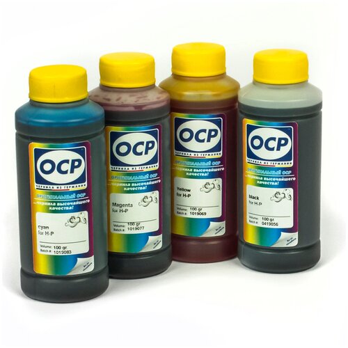 Чернила (краска) OCP для картриджей HP: 61, 122, 301, 802 100x4