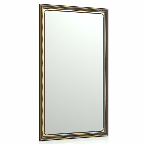 Зеркало 121С коричневый, ШхВ 55х95 см., зеркала для офиса, прихожих и ванных комнат, горизонтальное или вертикальное крепление