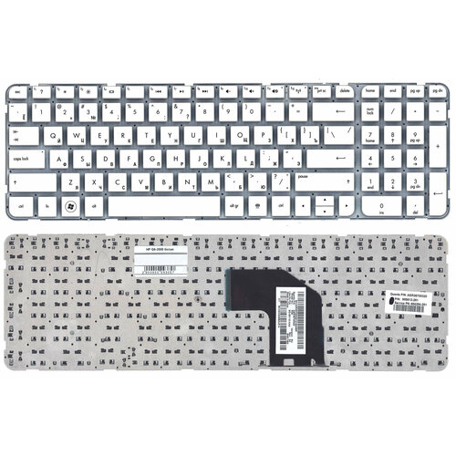 Клавиатура для ноутбука HP AER36700320 белая без рамки