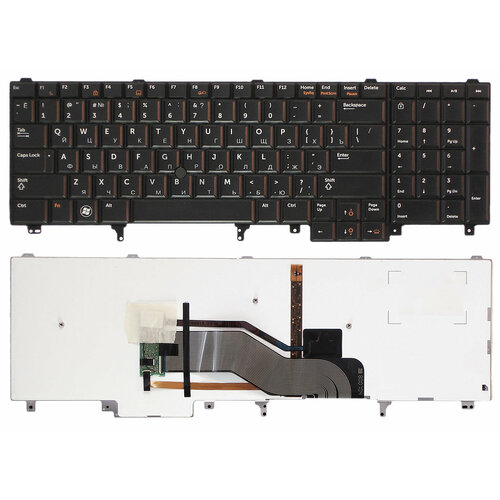 Клавиатура для ноутбука Dell E6520 E5520 с подсветкой без Trackpoint p/n: NSK-DWAUF NSK-DW0UC
