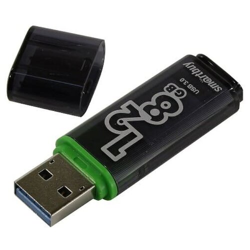 USB 3.0 128GB Smart Buy Glossy темно серый