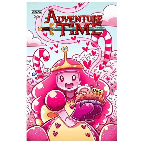 Плакат, постер на бумаге Adventure time/Время приключений/. Размер 21 х 30 см
