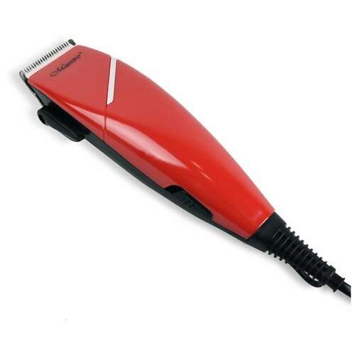 Машинка для стрижки волос 15 Вт Maestro MR-653C-RED, красная