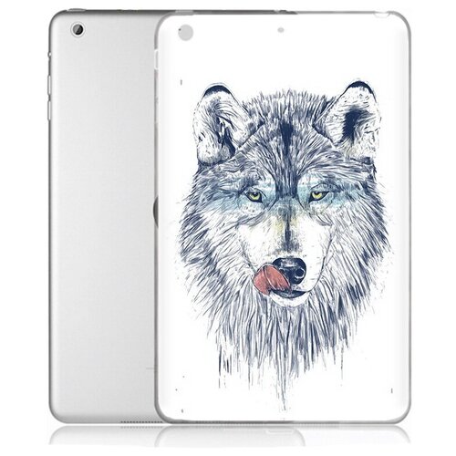 Чехол задняя-панель-накладка-бампер MyPads голодгый волк для Apple iPad 7 10.2 (2019)/Apple iPad 8 10.2 (2020)/Apple iPad 9 10.2 (2021)-A2197/A2200/A2198/A2270/A2428/A2429/A2430 противоударный