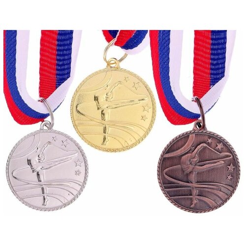 Командор Медаль тематическая «Гимнастика», бронза, d=3,5 см