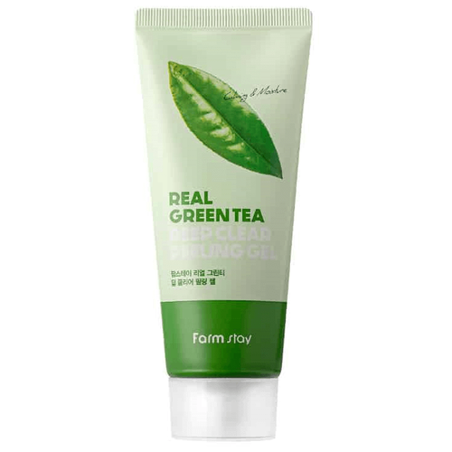 Пилинг-гель Farm Stay с зелёным чаем - Real Green Tea Deep Clear Peeling Gel