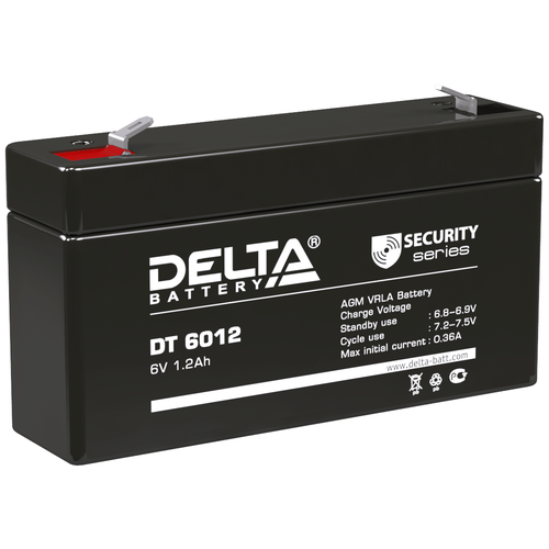 Аккумуляторная батарея DELTA Battery DT 6012 6В 1.2 А·ч