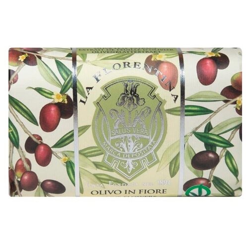 La Florentina Мыло твердое Olive Flowers парфюм, 200 мл, 200 г