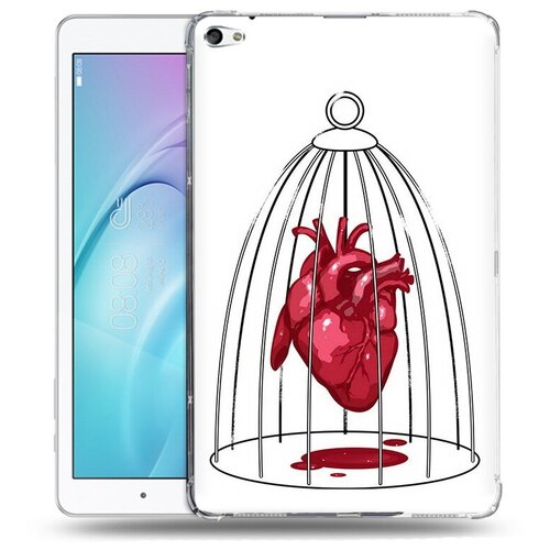 Чехол задняя-панель-накладка-бампер MyPads сердце в клетке для Huawei MediaPad T2 10.0 Pro/T2 10.0 Pro LTE (FDR-A01w\A03L) противоударный