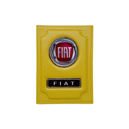 Обложка для автодокументов FIAT 1-6-740-2, желтый
