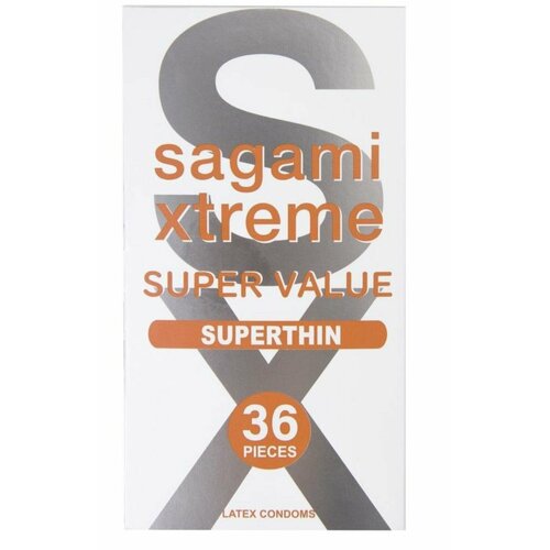 Sagami Ультратонкие презервативы Sagami Xtreme Superthin - 36 шт.