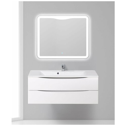 Мебель для ванной BelBagno Marino 120 bianco opaco (тумба, раковина, зеркало)