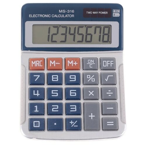 Калькулятор MS-316, настольный, 08-разрядный, 589588, мультиколор