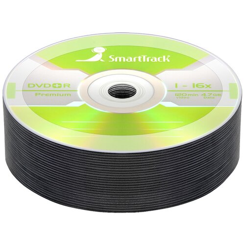 Диск DVD+R 4,7Gb 16x SmartTrack bulk, упаковка 25 шт.