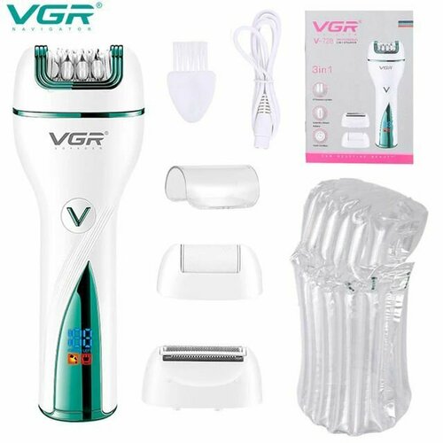 Электрический эпилятор VGR V-728 3в1 / для удаления волос