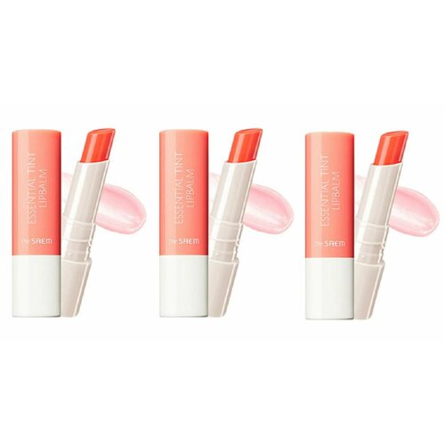 THE SAEM Тинт-бальзам для губ Saemmul Essential Tint Lipbalm CR01, 4 гр, 3 шт