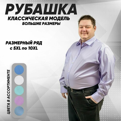 Рубашка Caress, размер 10XL, фиолетовый