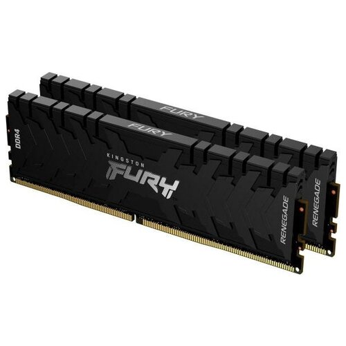 Оперативная память для компьютера 16Gb (2x8Gb) PC4-32000 4000MHz DDR4 DIMM Unbuffered CL19 Kingston FURY Renegade Black KF440C19RBK2/16