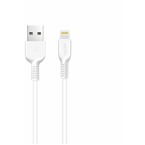 USB кабель - микро USB FaisON HX20, 2.0м, круглый, 2.1A, силикон, цвет: белый