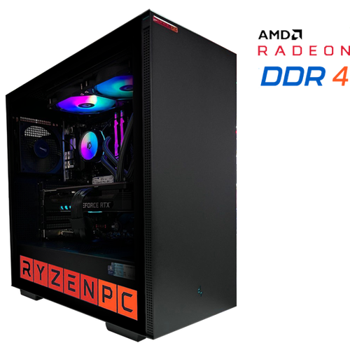 Настольный компьютер RyzenPC HOME 83500370 (AMD Ryzen 5 5500 3.6 ГГц, AMD B450, 8 DDR4, SSD: 500, AMD Radeon RX 6500 XT 4 Гб, WI-FI, Без привода, 600 Вт, DeepCool CH510, ОС не установлена)