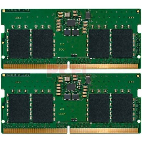 Оперативная память 16Gb DDR5 4800MHz Kingston ValueRAM SO-DIMM (2x8Gb KIT) (KVR48S40BS6K2-16)