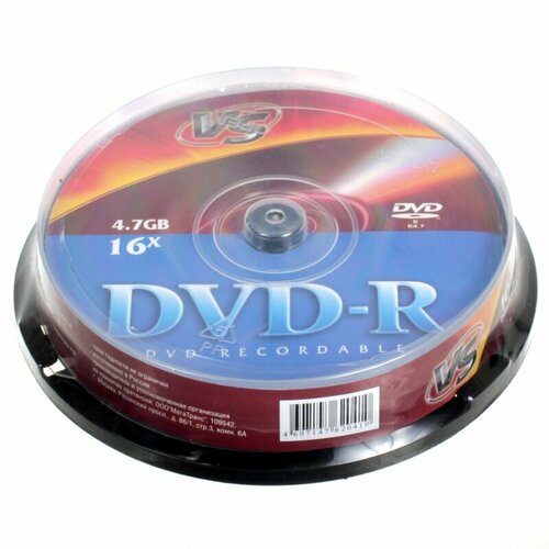 Диск VS DVD-R 4,7 GB 16x CB/10