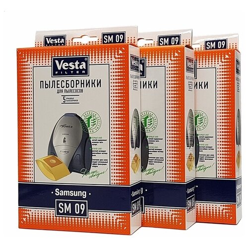 Vesta filter SM 09 XXl-Pack комплект пылесборников, 15 шт