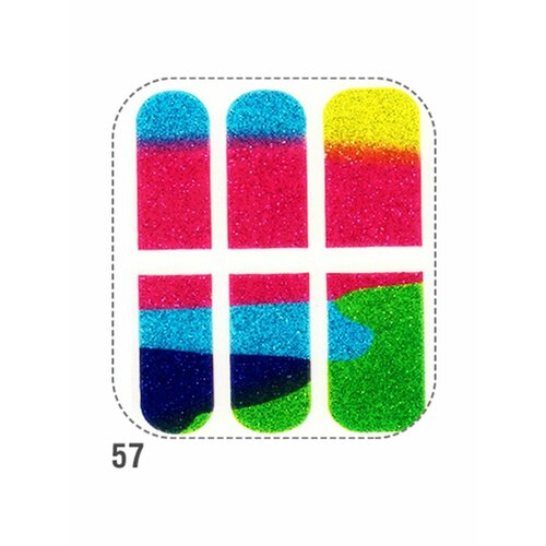 Пленки для ногтей для экспресс-маникюра на клеевой основе Effect Nails, (057), IRISK professional, Д324-01, 4680379142486