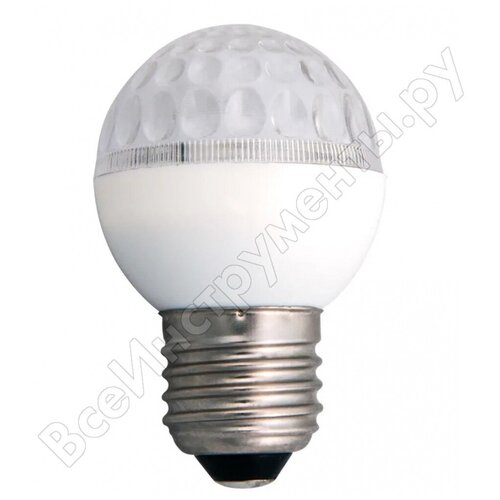 Лампа светодиодная 1Вт шар d50 9LED тепл. бел. E27 Neon-Night 405-216
